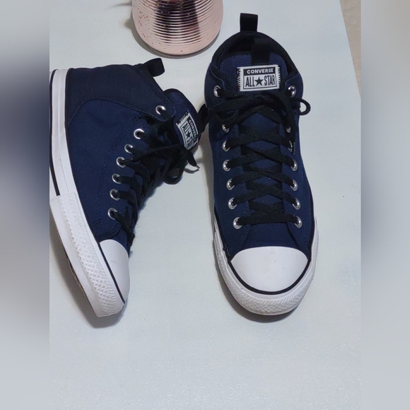Converse | Shoes | Converse Mens Navy Hightop Sneakers | Poshmark